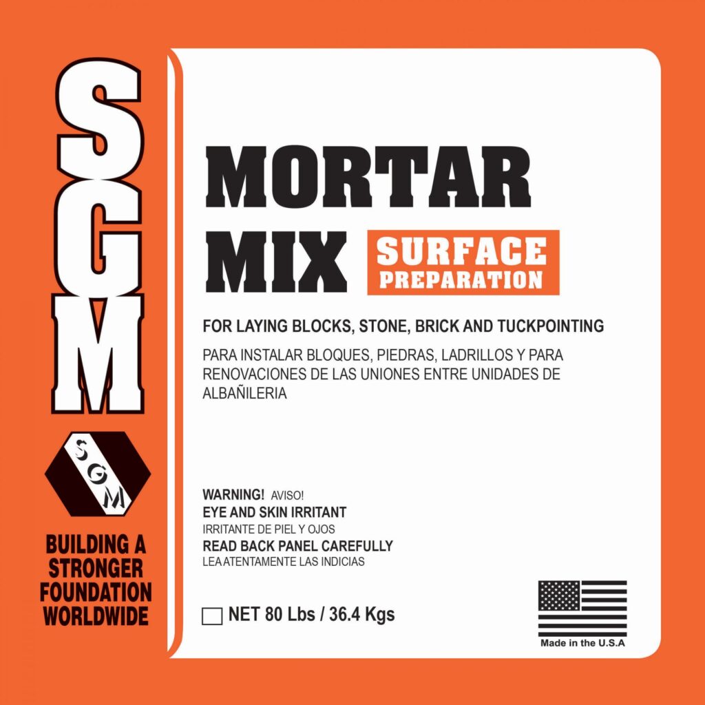 SGM Mortar Mix Surface Preparation – NOVUS TRADING